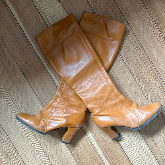 Unique Vintage | Shoes | Vintage Boots No Brand Marking Sz 7 Very ...